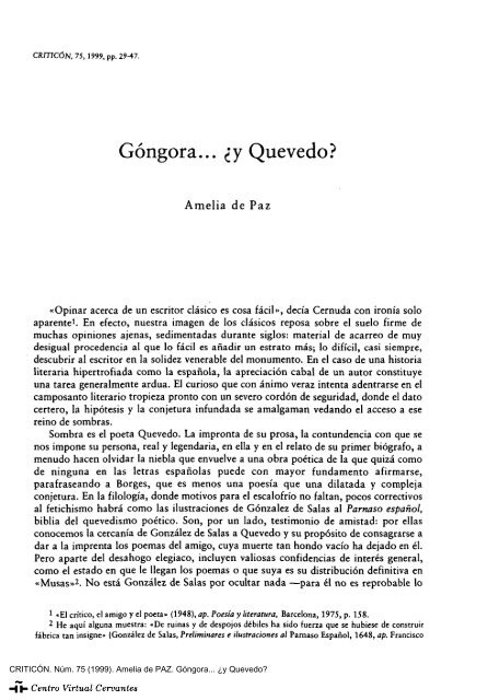 ¿Qué paso entre Góngora y Quevedo? | Que Visitar en España